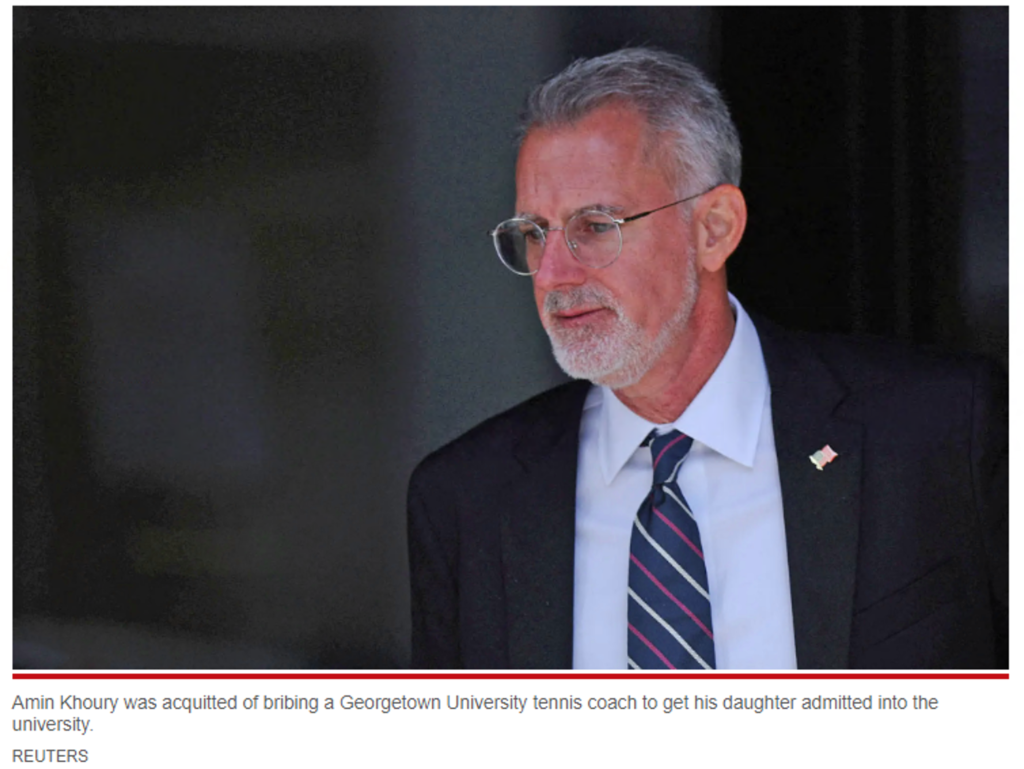 Wealthy dad acquitted in final trial of college admissions bribery ...